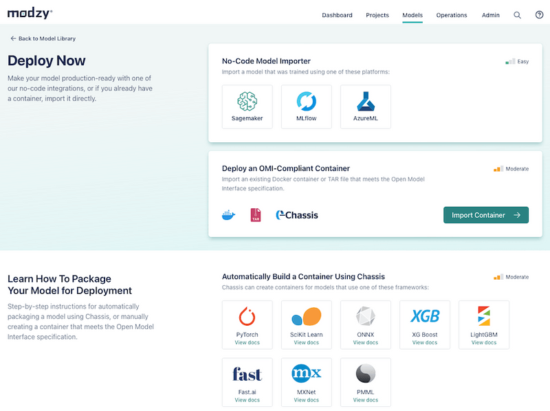 Modzy - the Leading Production Platform for Machine Learning